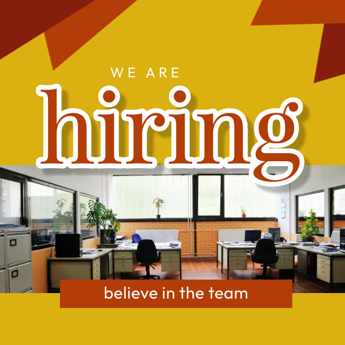 We Are Hiring Template | PosterMyWall