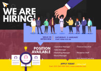 We Are Hiring Postcard Template | PosterMyWall