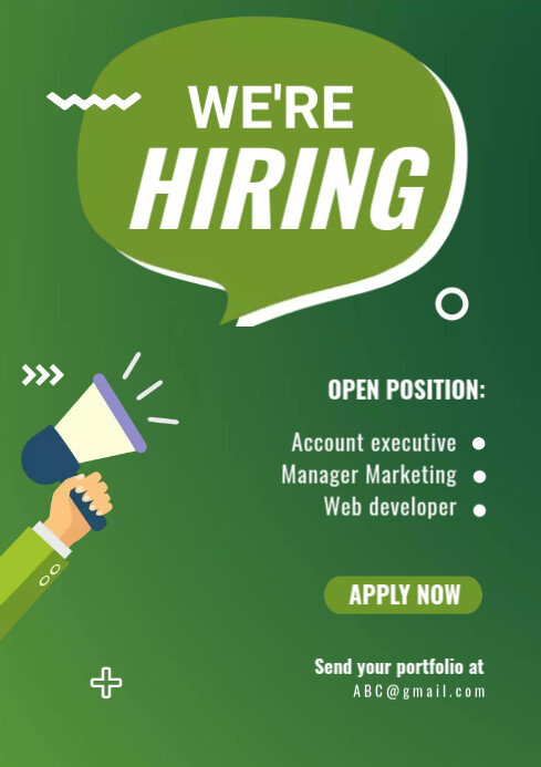 We Are Hiring Template | PosterMyWall