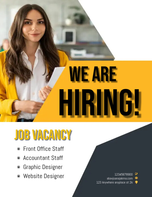 We Are Hiring Template | PosterMyWall