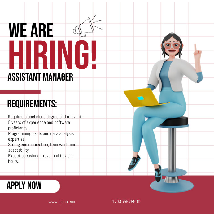 we are hiring Template | PosterMyWall