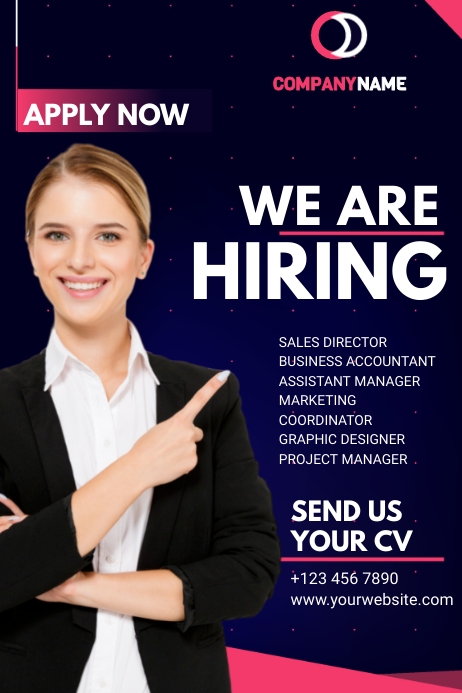 We Are Hiring Template | PosterMyWall