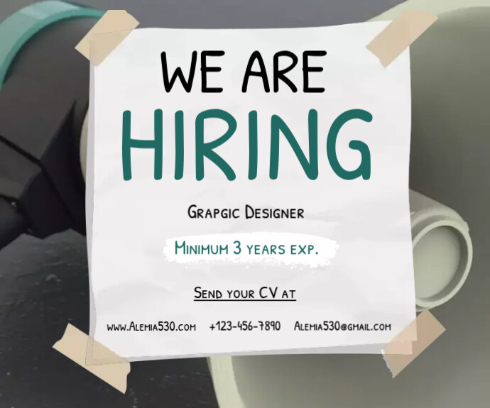 We Are Hiring Template | PosterMyWall