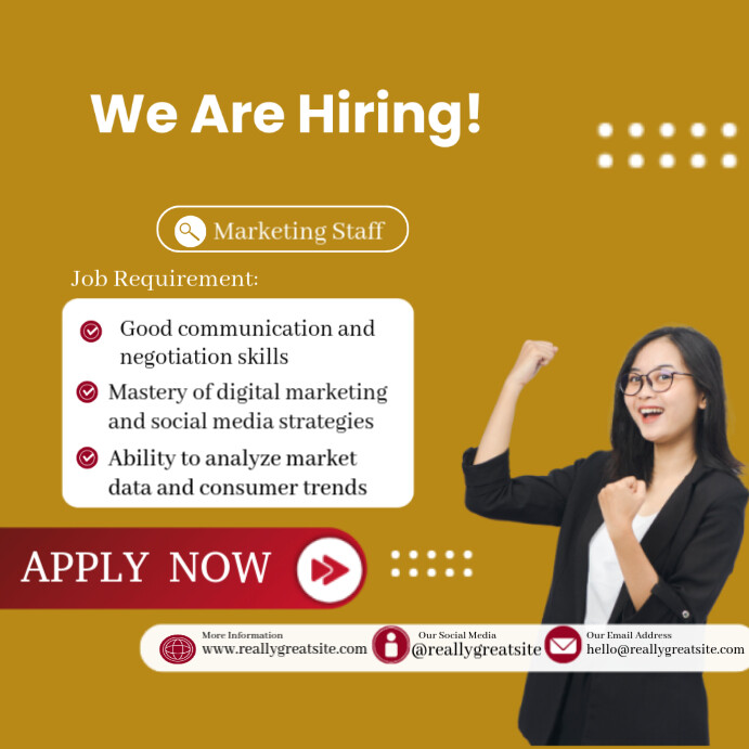 Copy of we are hiring | PosterMyWall