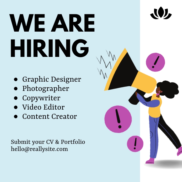 Modèle We Are Hiring | PosterMyWall