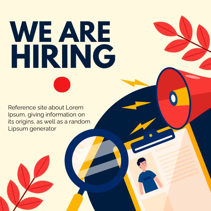 we are hiring Template | PosterMyWall
