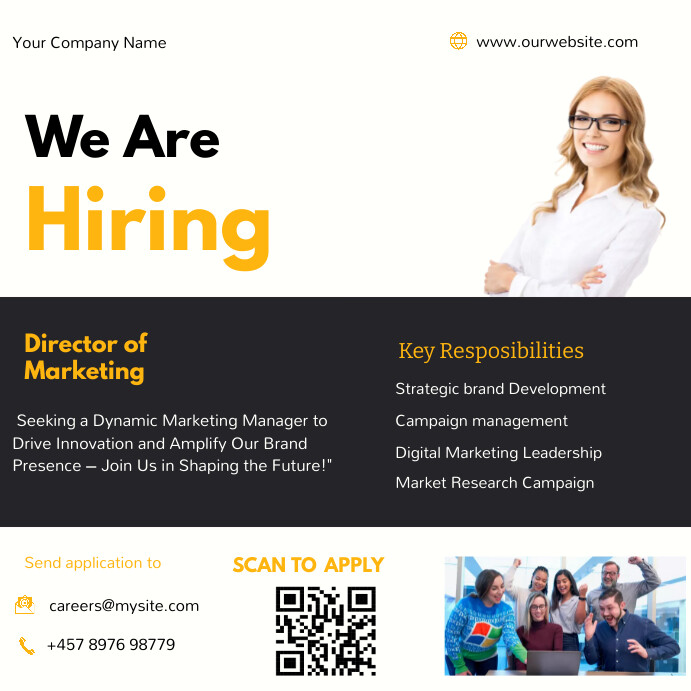 We are hiring Template | PosterMyWall