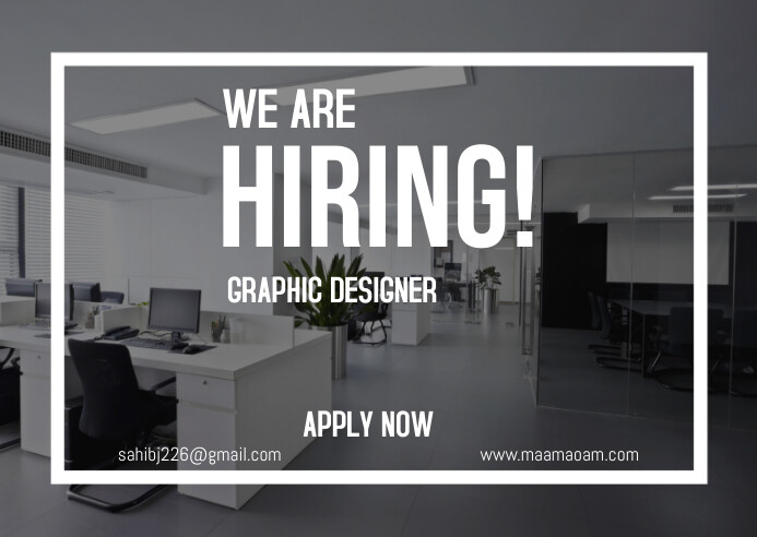 Plantilla de we are hiring | PosterMyWall