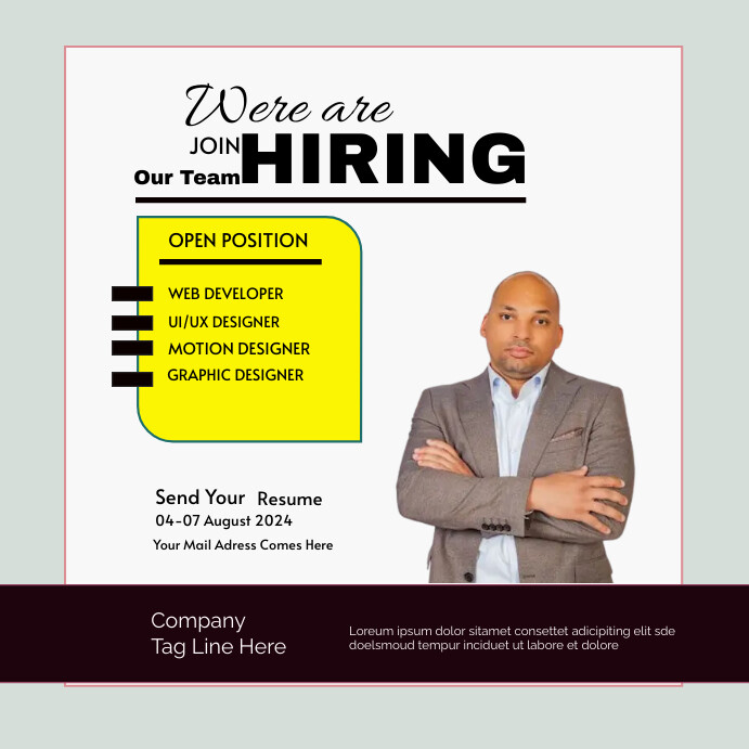 we are hiring Template | PosterMyWall