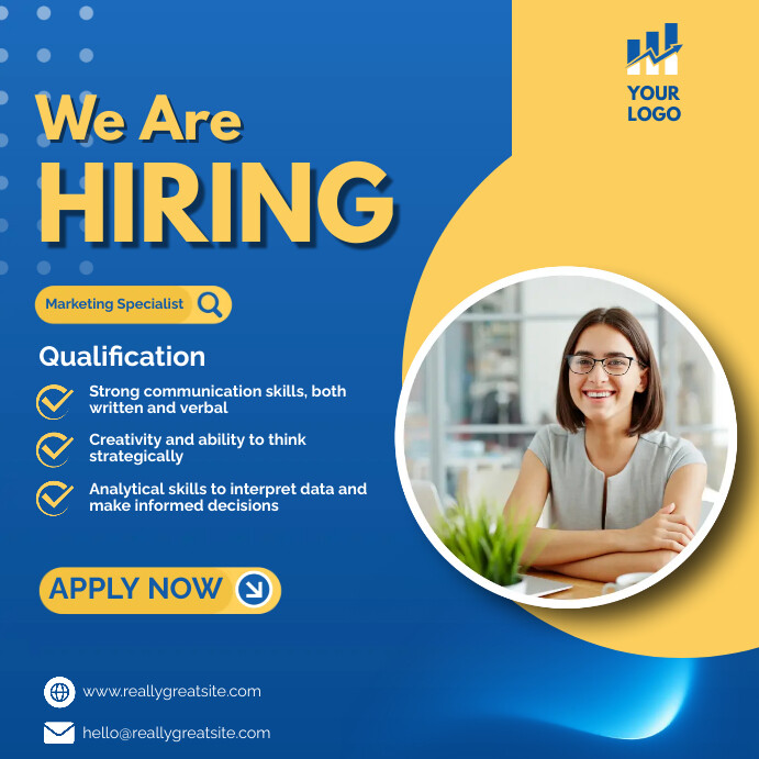 WE ARE HIRING Template | PosterMyWall
