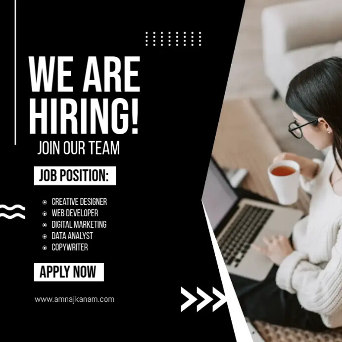 Modèle We are hiring | PosterMyWall