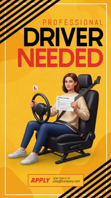 We Are Hiring Driver Template | PosterMyWall