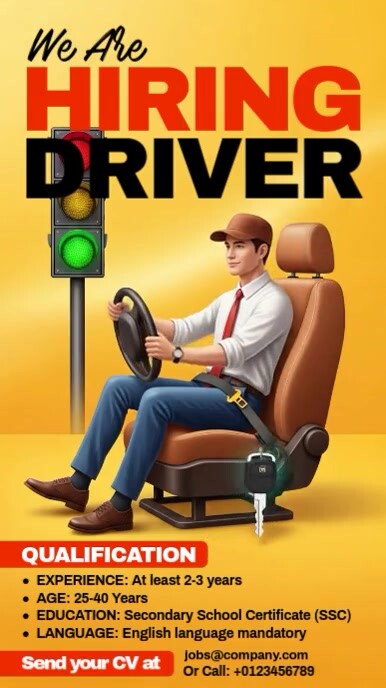 We Are Hiring Driver Template | PosterMyWall