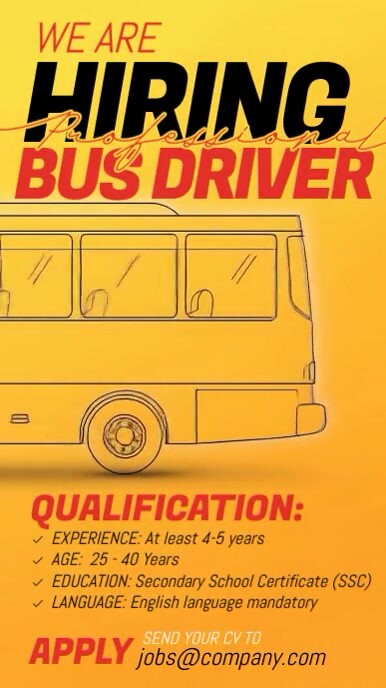 Copy of We Are Hiring Driver Instagram Story | PosterMyWall