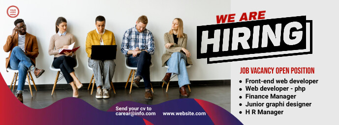 Plantilla de We are hiring Facebook Cover | PosterMyWall