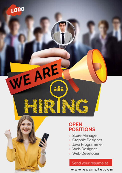 We Are Hiring Flyer Template | PosterMyWall