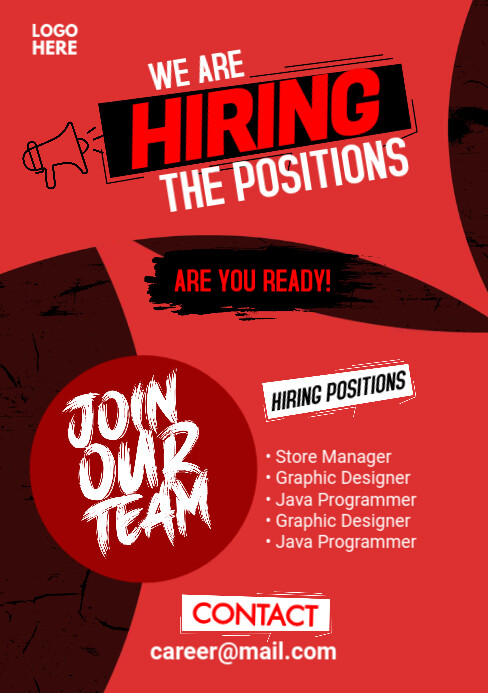 We Are Hiring Flyer Template | PosterMyWall