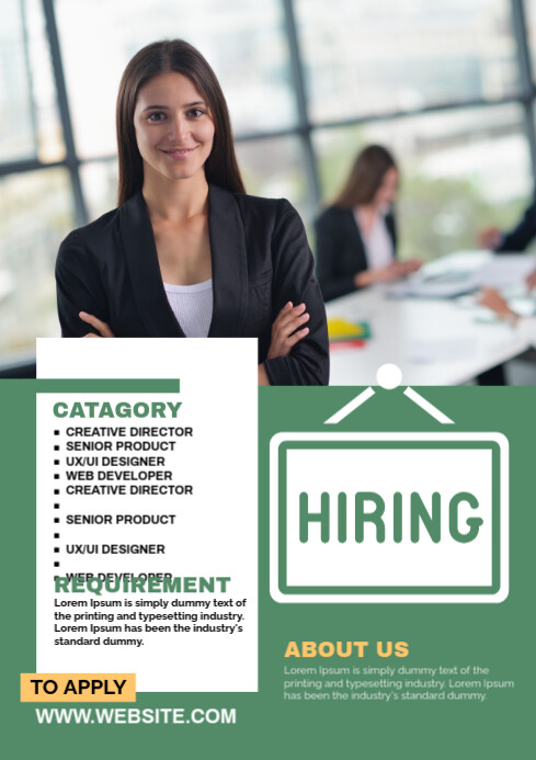 Modèle We are hiring Flyer | PosterMyWall