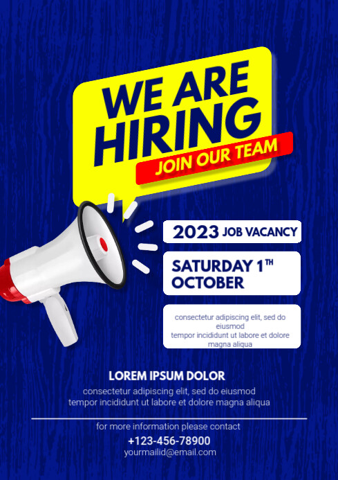 we are hiring flyer Template | PosterMyWall