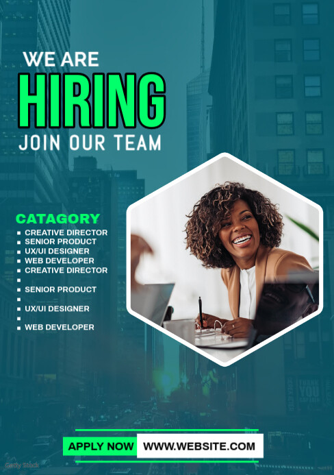 We are hiring Flyer Template | PosterMyWall