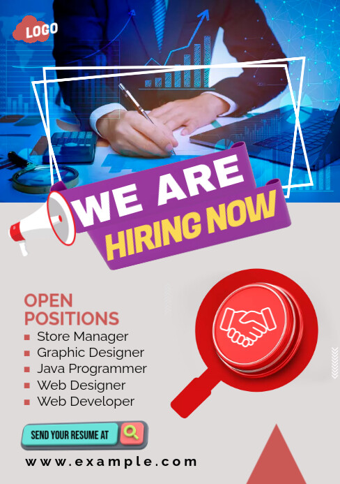 We Are Hiring Flyer Template | PosterMyWall