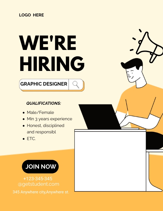 we are hiring flyer Template | PosterMyWall