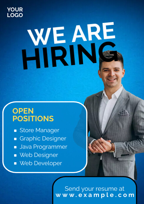 We Are Hiring Flyer Template | PosterMyWall