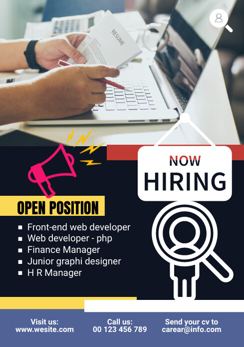 Plantilla de We are hiring Flyer | PosterMyWall