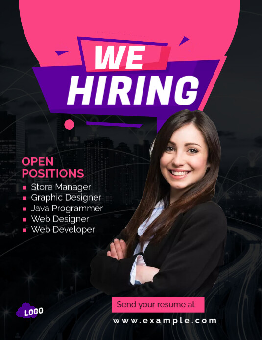 We Are Hiring Flyer Template | PosterMyWall