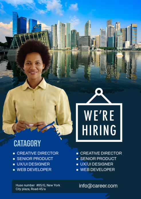 We are hiring Flyer Template | PosterMyWall