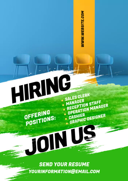 We Are Hiring Flyer Template | PosterMyWall