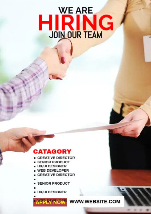 We are hiring Flyer Template | PosterMyWall