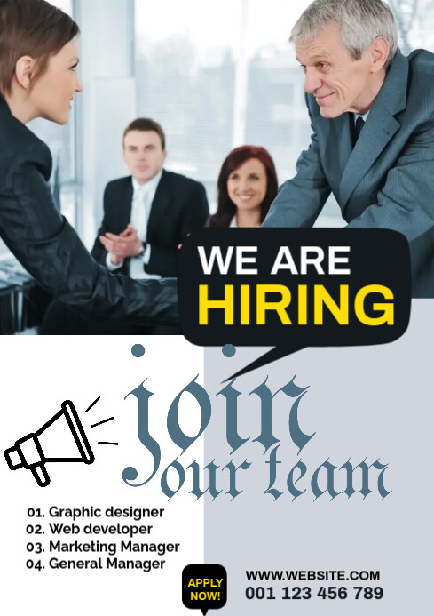 We are hiring Flyer Template | PosterMyWall