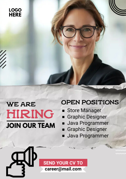 We Are Hiring Flyer Template | PosterMyWall
