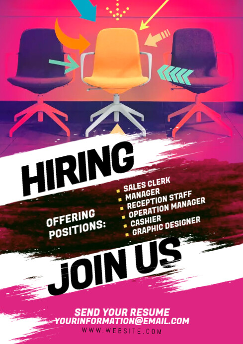 Plantilla de We Are Hiring Flyer | PosterMyWall