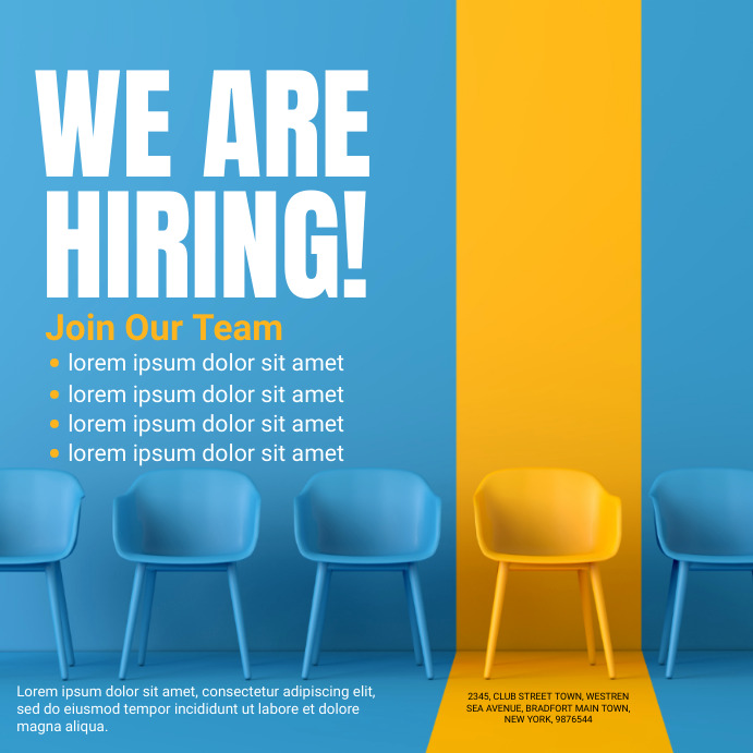 we are Hiring flyer Template | PosterMyWall