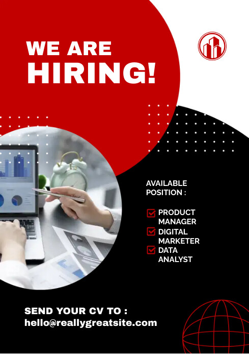 We Are Hiring Flyer Template | PosterMyWall