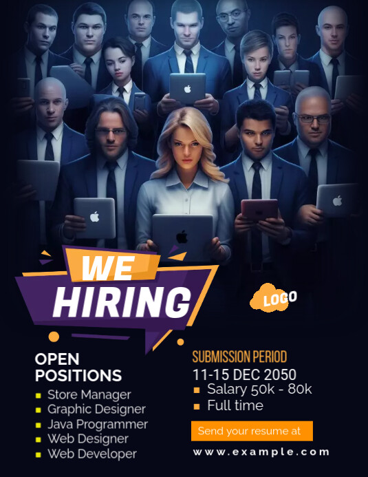 We Are Hiring Flyer Template | PosterMyWall