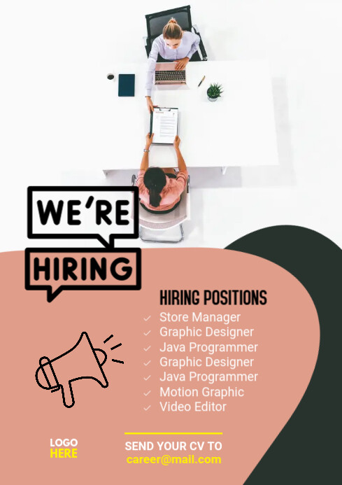 We Are Hiring Flyer Template | PosterMyWall