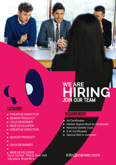 We are hiring Flyer Template | PosterMyWall