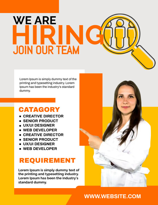 We are hiring Flyer Template | PosterMyWall