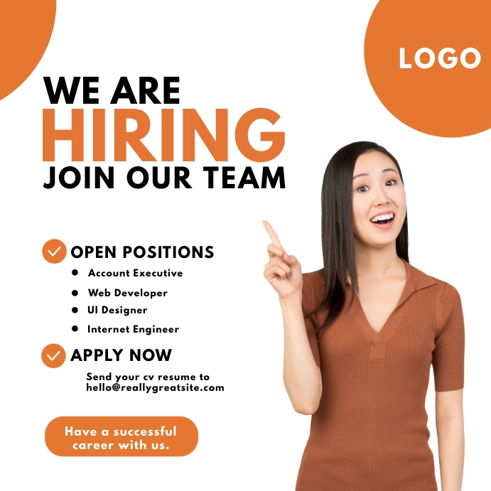we are hiring flyer / instagram post Template | PosterMyWall