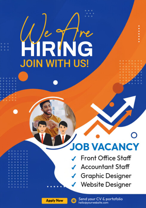 Modèle We Are Hiring Flyer Template | PosterMyWall