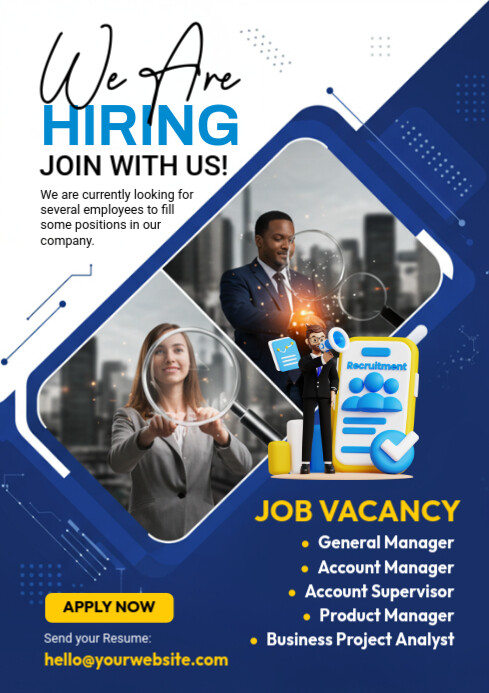 We Are Hiring Flyer Template | PosterMyWall