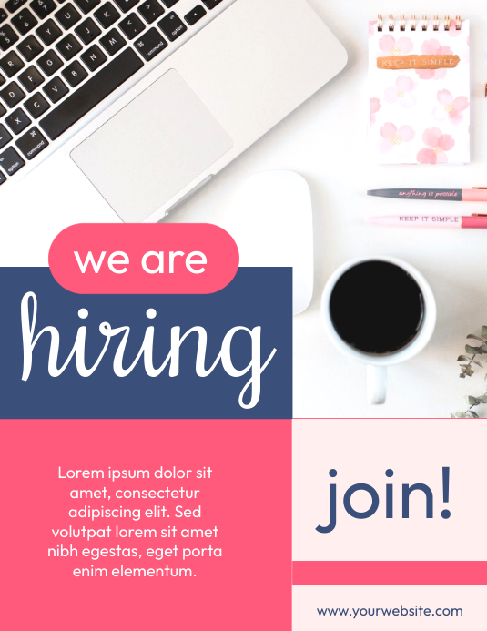 We Are Hiring Flyer Template | PosterMyWall