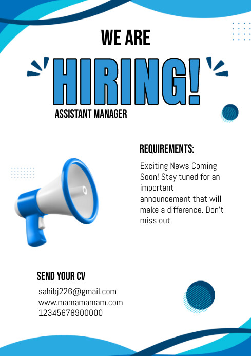we are hiring flyers Template | PosterMyWall