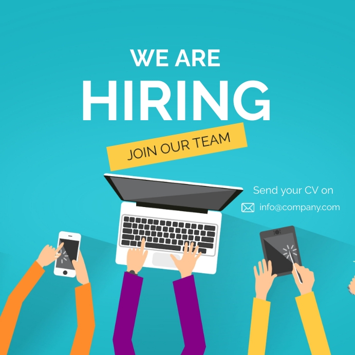 We are hiring flyers Template | PosterMyWall
