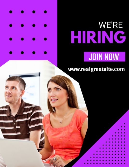 We are hiring flyers template | PosterMyWall