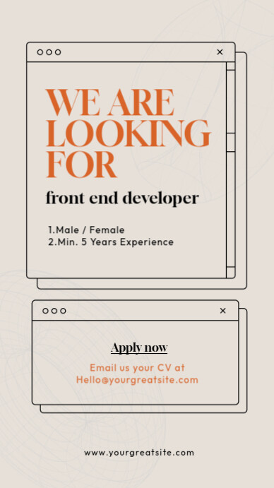 We Are Hiring IG Story Template | PosterMyWall