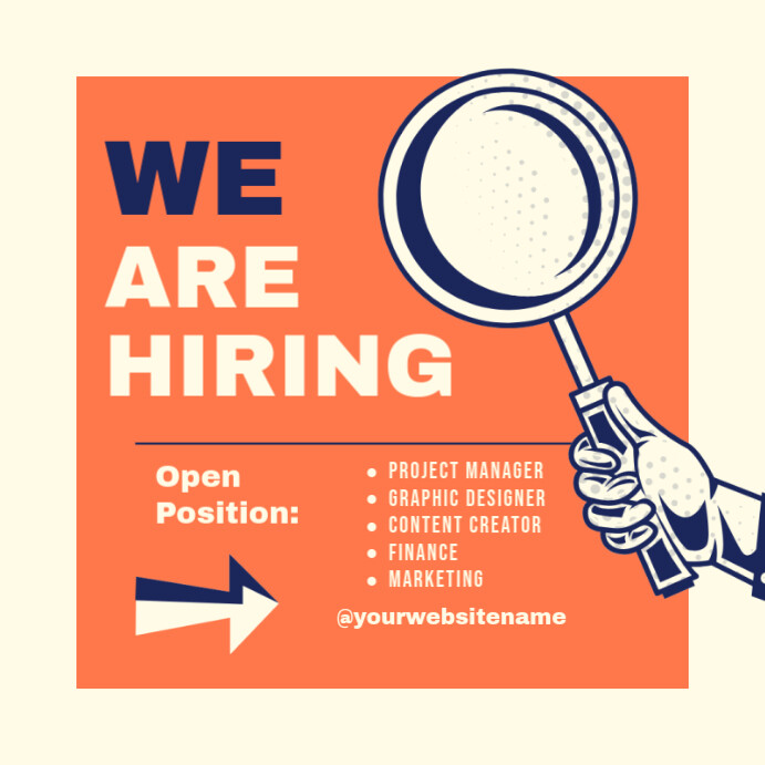 We Are Hiring Instagram Post Template | PosterMyWall